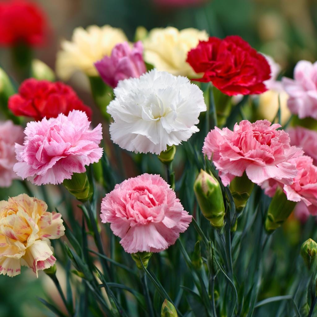 Chabaud Clove Carnation Seeds – Dianthus Caryophyllus 100 Seeds ...