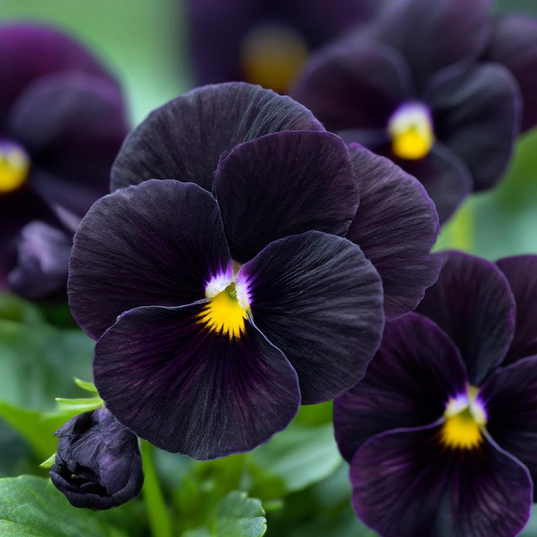 Black Viola 25 Seeds | Velvet-purple Blooms, Compact Sorbet Series - Etsy
