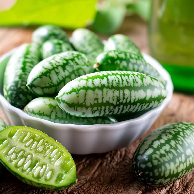Cucamelon Mouse Melon 10 Seeds | Unique Mini Cucumber-like Fruits for ...