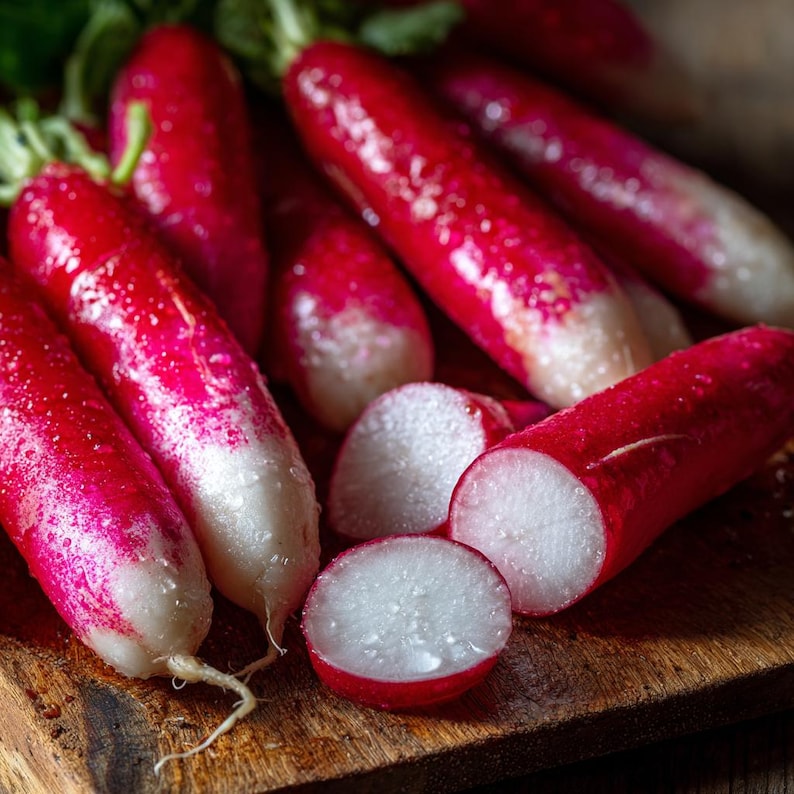 French Breakfast Radish 250 Seeds | Crisp Mild Heirloom Radishes for ...