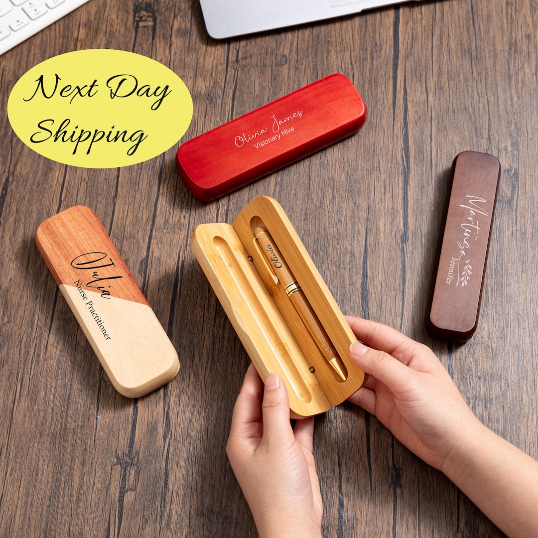 Wood Pen Set,monogrammed Wood Pen,monogrammed Pen Set,desktop Pen ...