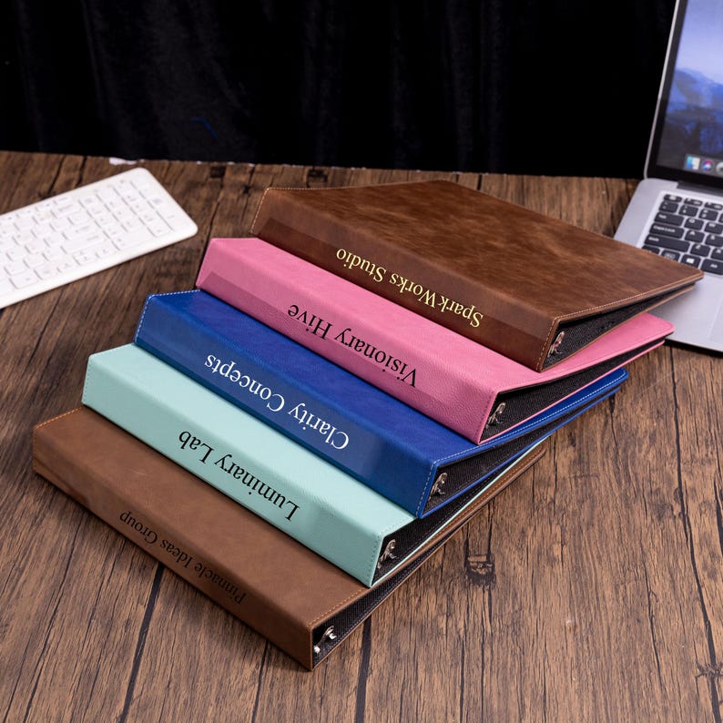 Leather Binder, Journal, Binder, Personalized Binder, Leather, 3-ring ...
