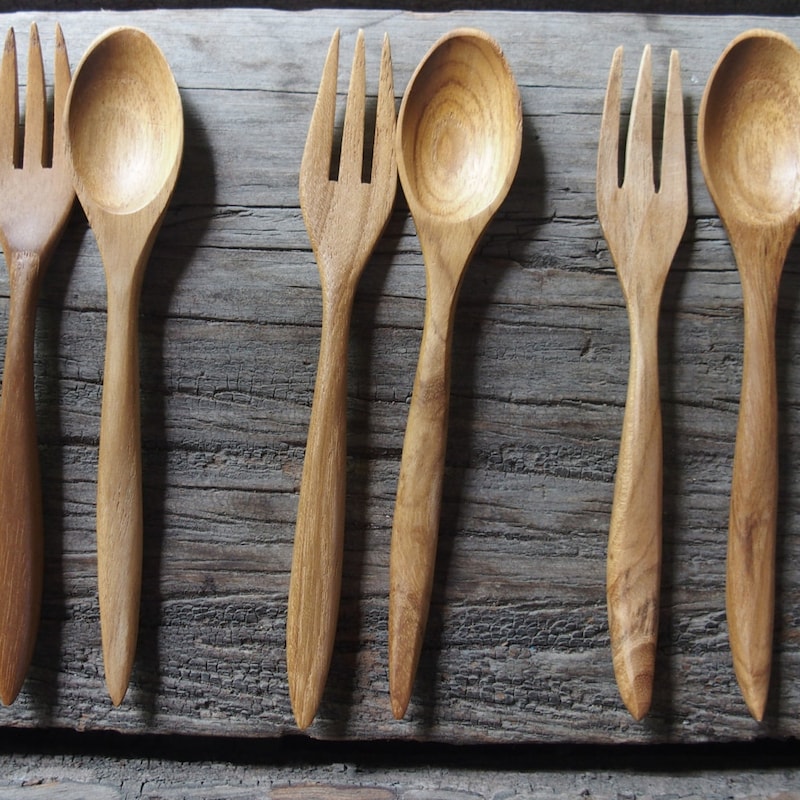 Wooden Japanese Cutlery - Etsy