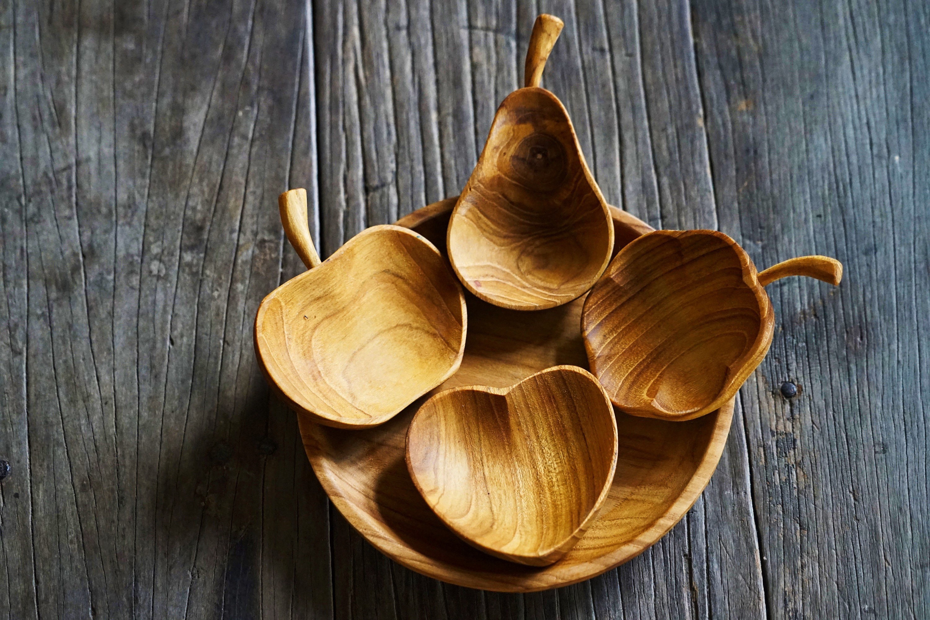 6 Inches Teak Wood Dish Round Plate Platter Plate Display Dish | Etsy