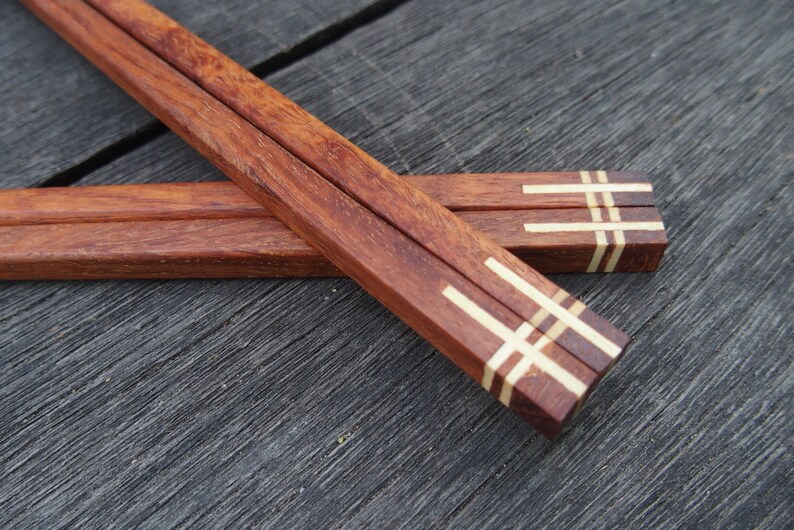 2 Pairs Wooden Chopstick Unique Design High Quality Handmade | Etsy