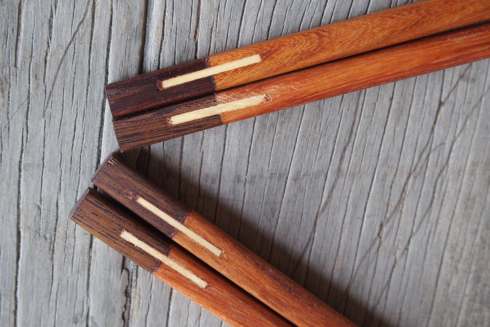 2 Pairs Wooden Chopstick Unique Design High Quality Handmade | Etsy