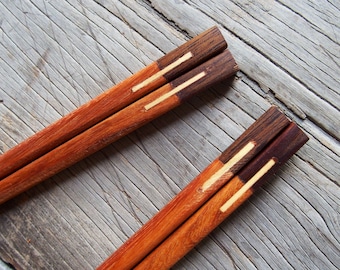 2 Pairs Wooden Chopstick Unique Design High Quality Handmade | Etsy