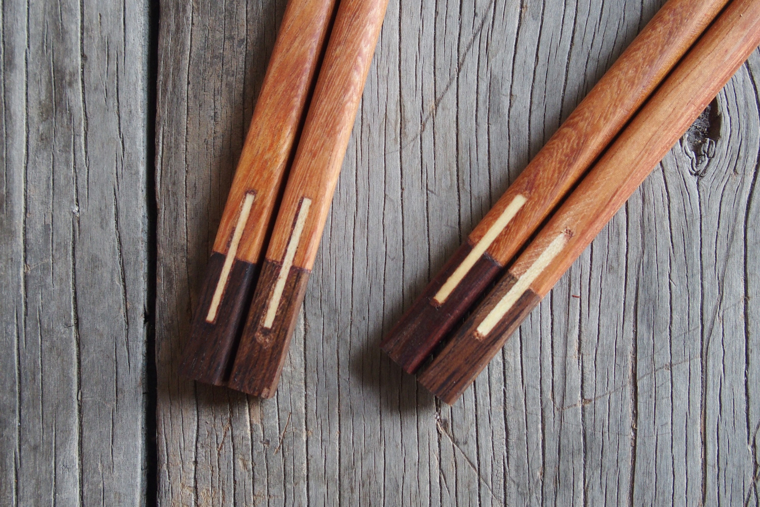 2 Pairs Wooden Chopstick Unique Design High Quality Handmade Wood ...