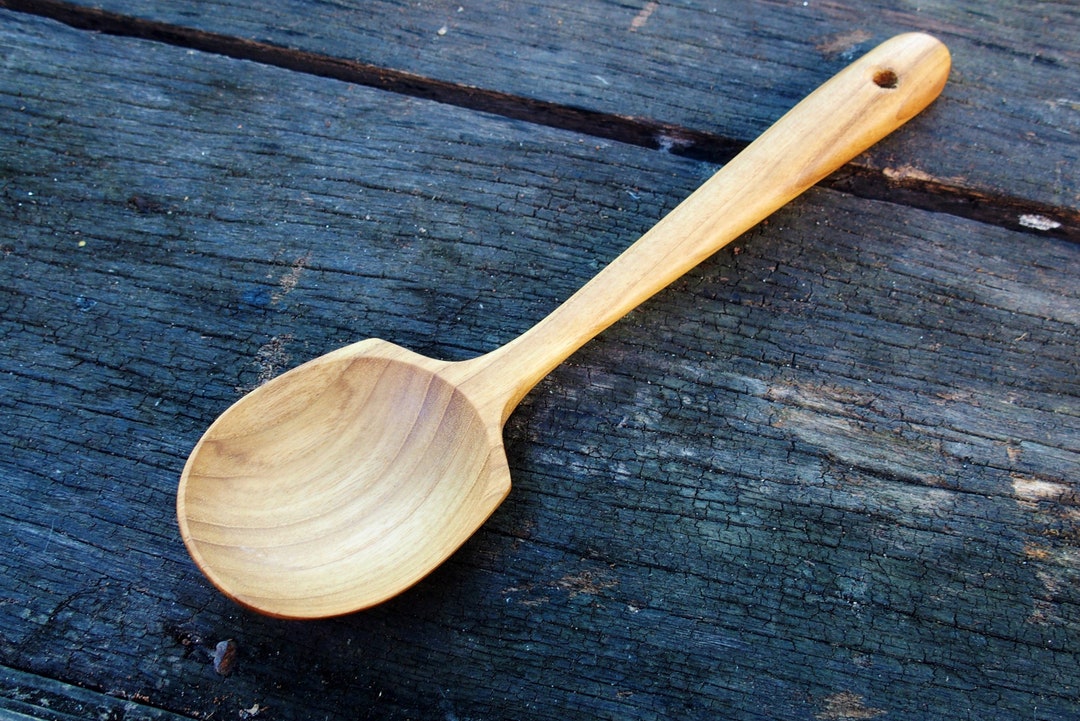 Wooden Ladle, Large Ladle Spoon, Soup Ladle Wooden Spoon, Wooden Flat ...