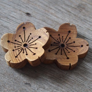 Wooden Chopstick Rest, Wooden Chopstick Holder, Wooden Flower Piece ...