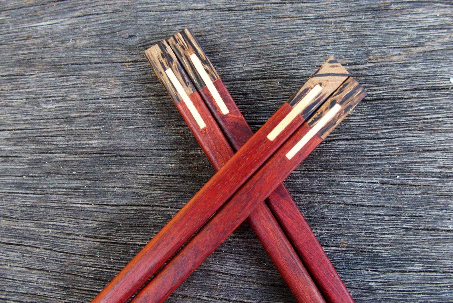 2 Pairs Wooden Chopstick Unique Design High Quality Handmade - Etsy