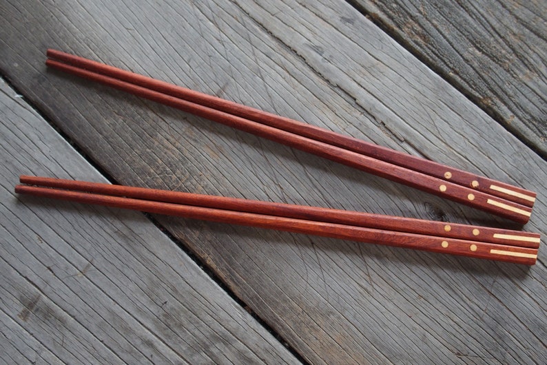 2 Pairs Wooden Chopstick Unique Design High Quality Handmade - Etsy