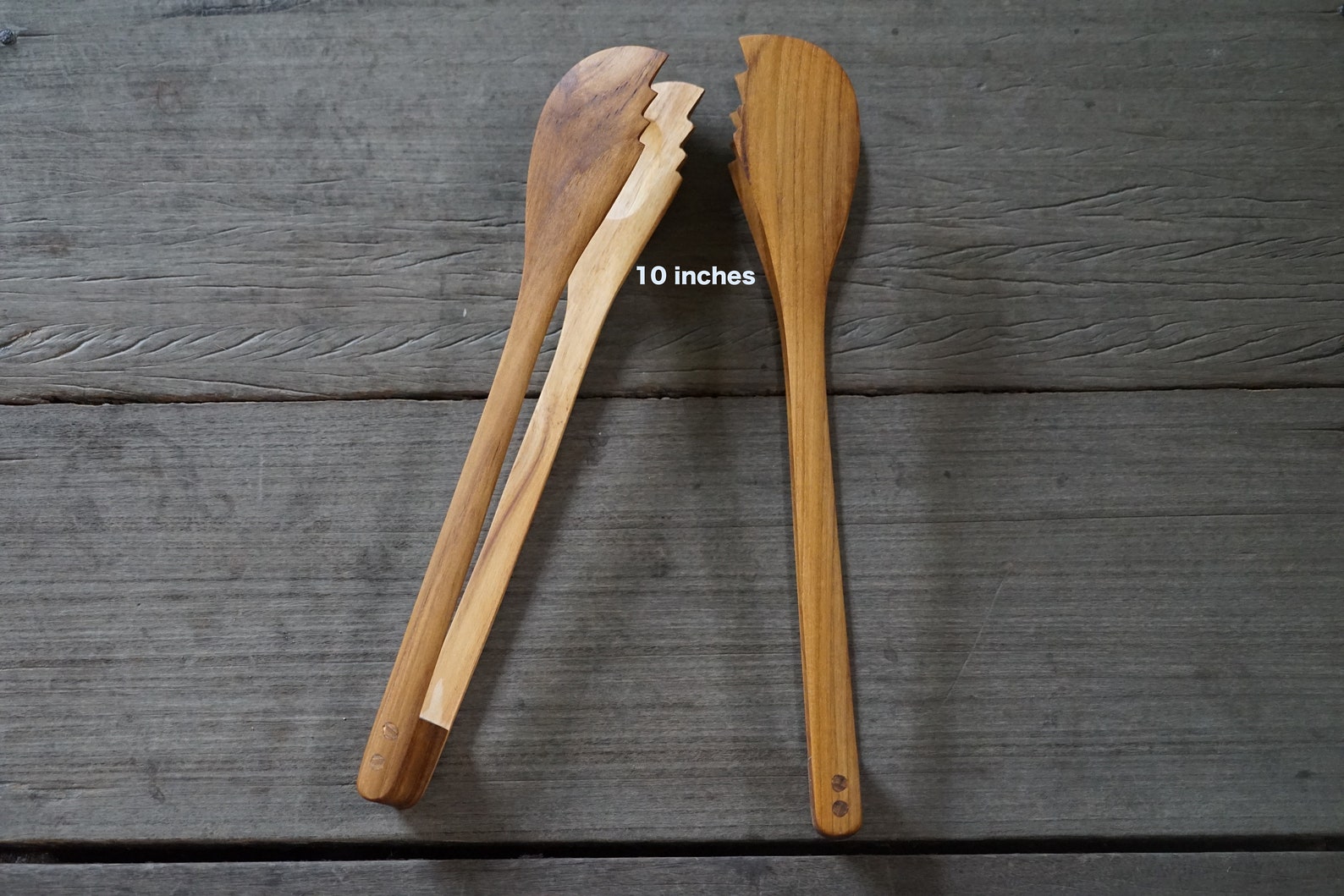 Nature Wooden Tongs Teak Wood Kitchen Accessories Natural - Etsy