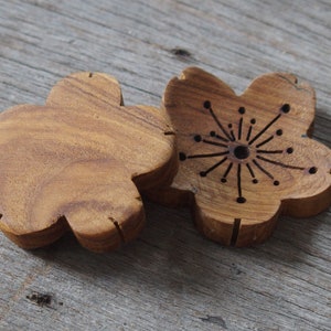 Wooden Chopstick Rest, Wooden Chopstick Holder, Wooden Flower Piece ...