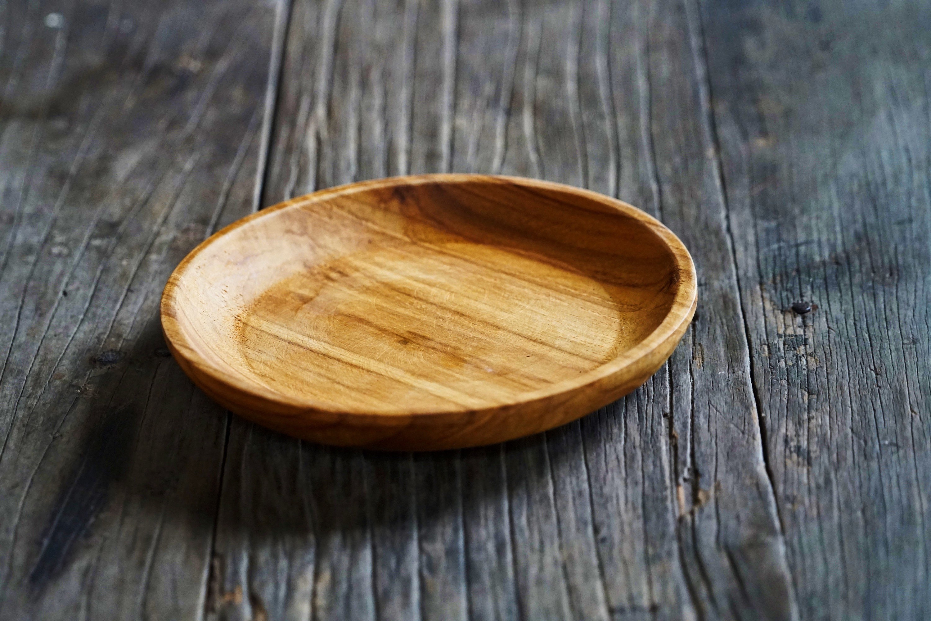 6 Inches Teak Wood Dish Round Plate Platter Plate Display Dish | Etsy