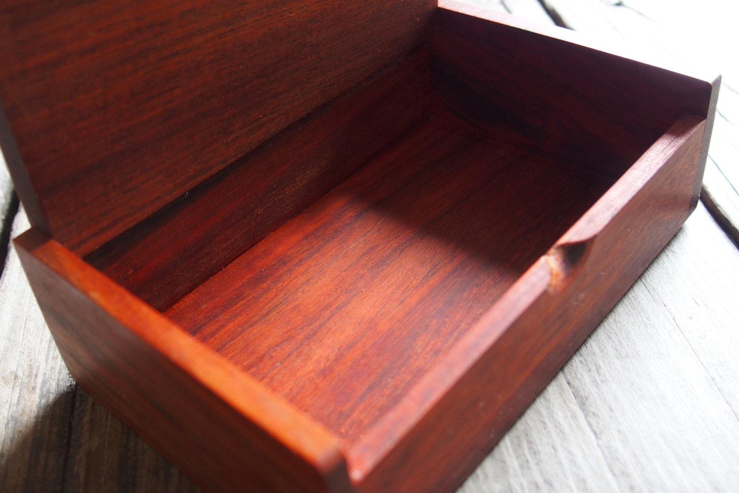 Business Card Multipurpose Box Holder Rosewood Unusual Boxes - Etsy