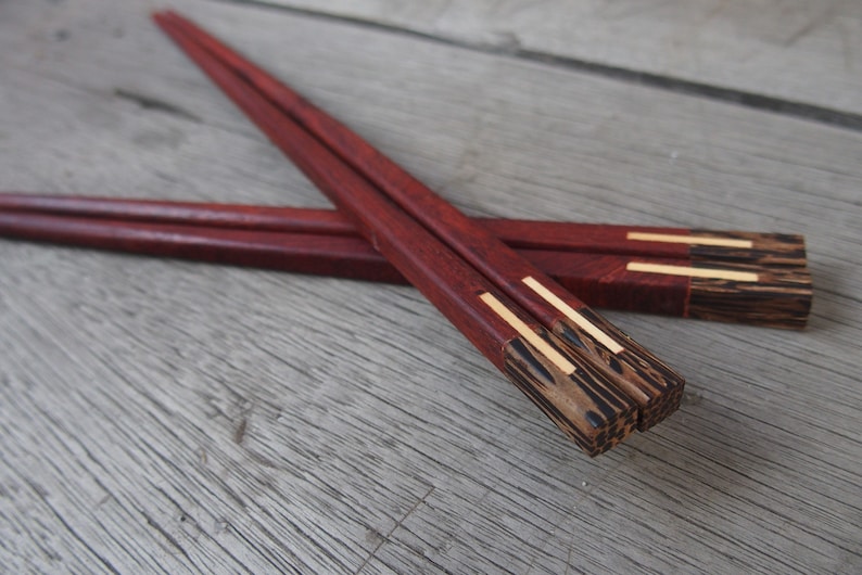2 Pairs Wooden Chopstick Unique Design High Quality Handmade - Etsy