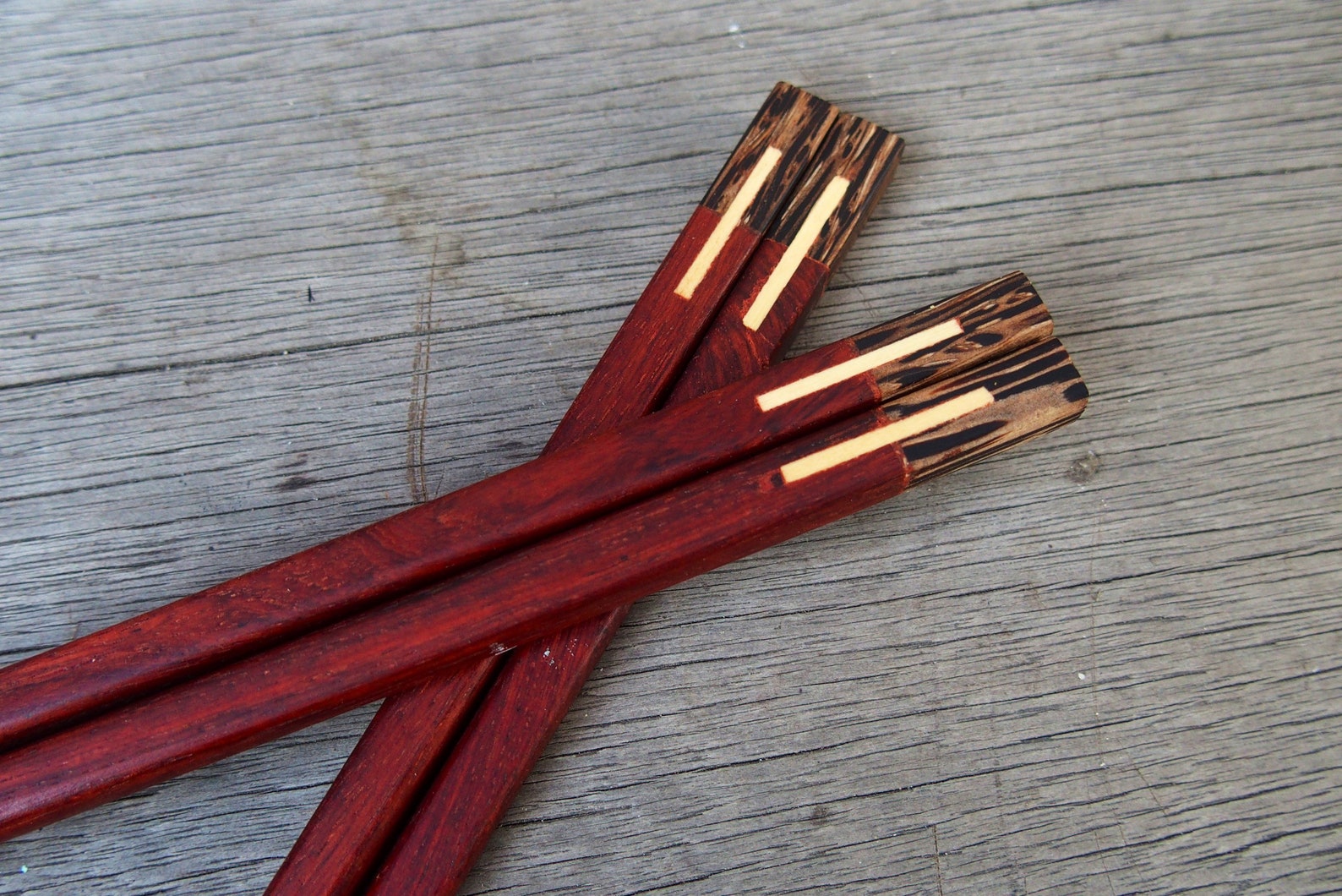 2 Pairs Wooden Chopstick Unique Design High Quality Handmade - Etsy