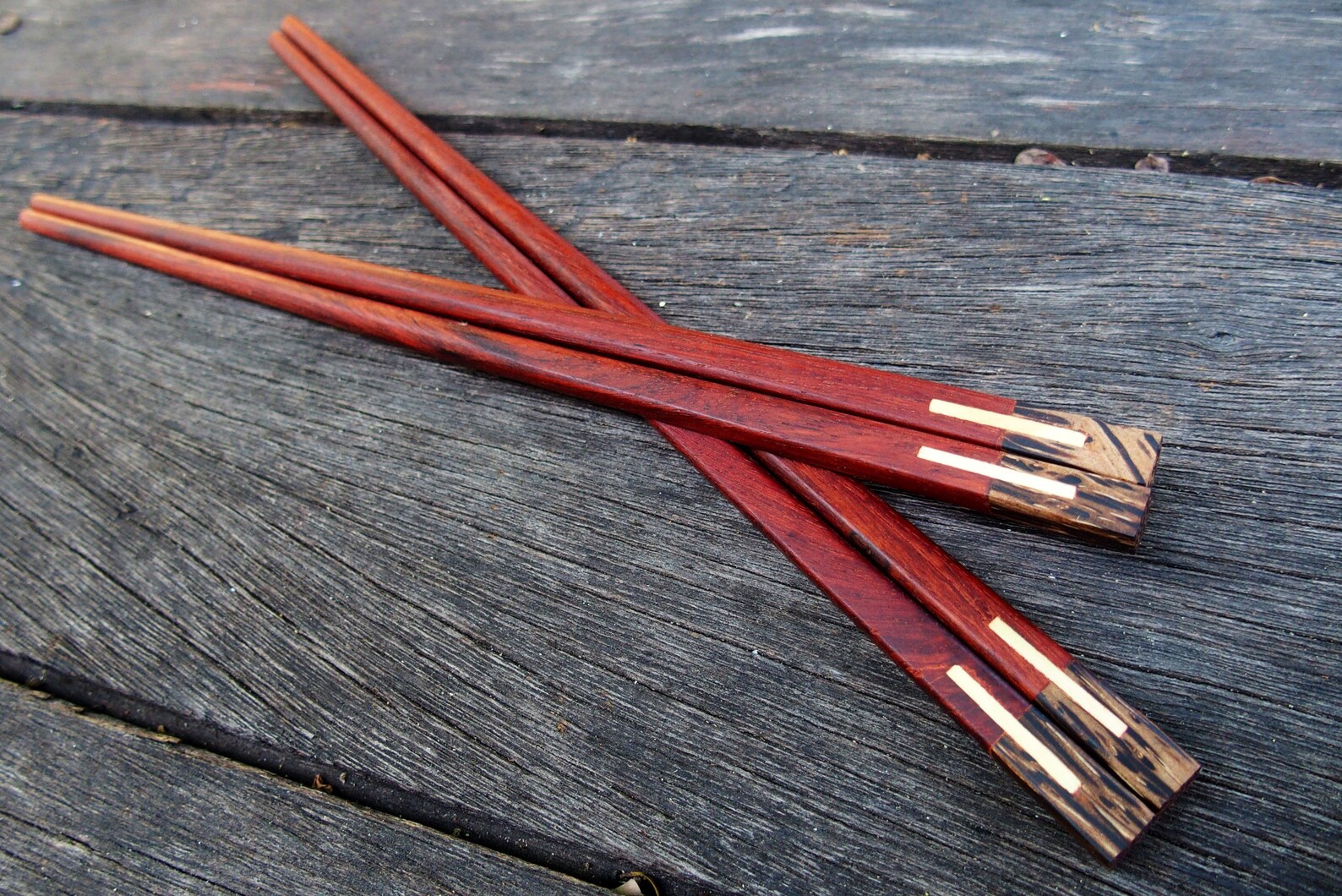 2 Pairs Wooden Chopstick Unique Design High Quality Handmade - Etsy