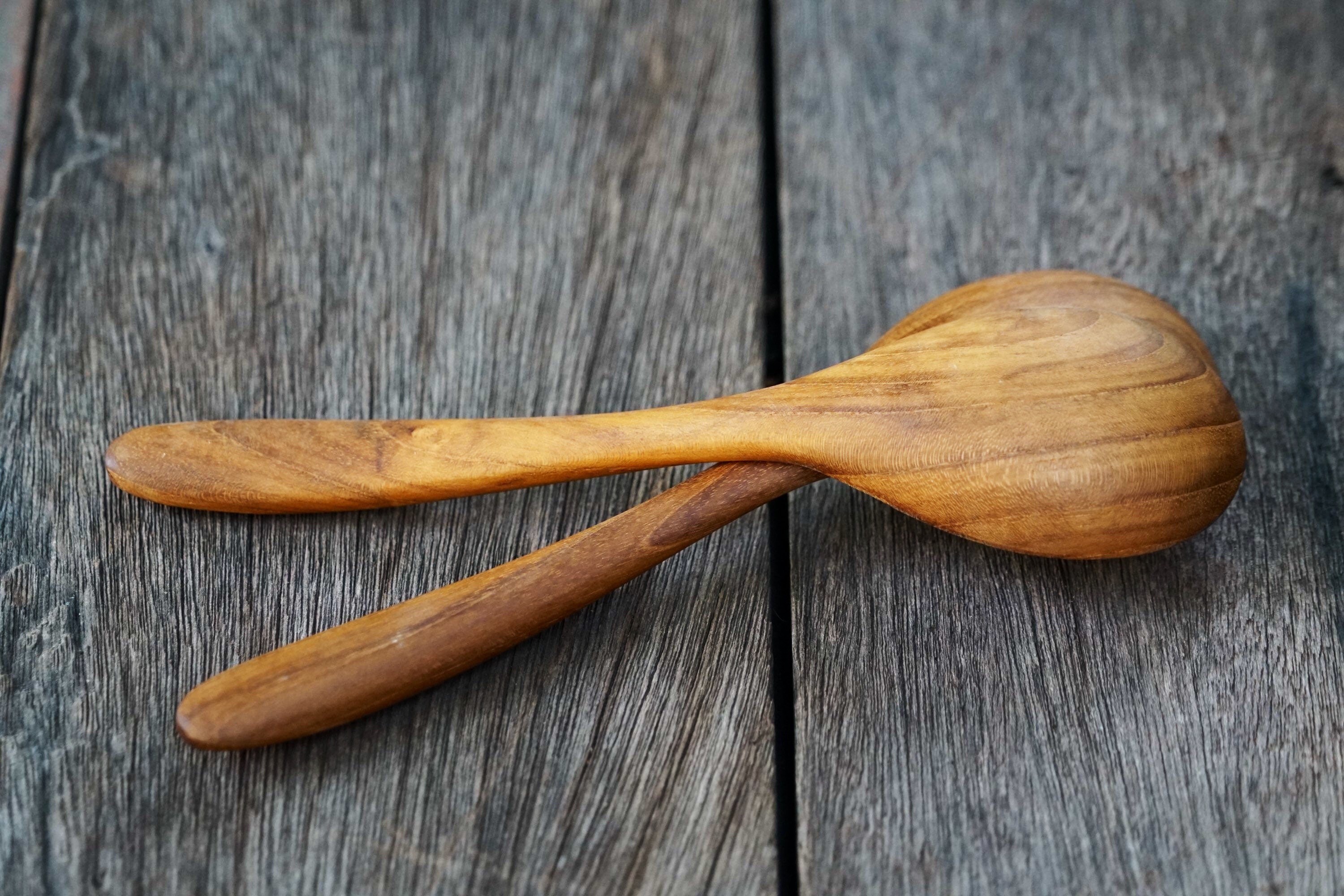 7.5 inches TEAK Wooden Spoon Best Hardcraft Quality Reusable | Etsy