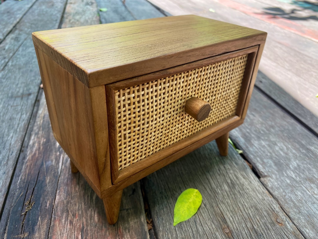 Wooden Drawer, Wooden Box, Small Desk Organizer Rustic Desk Drawer ...