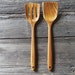 Teak Wood Spatula Wood Flipper Wood Slotted Turner Lightweight Smooth ...