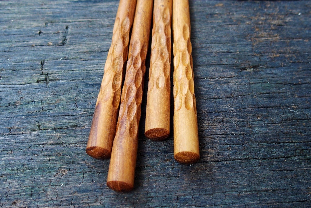 Round Wooden Chopstick Hand Craft Unique Design, Wooden Chopstick ...