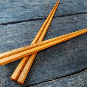 Wooden Chopstick Teak Wood - Hexagon Design, Hexagon Chopstick, Minimal ...