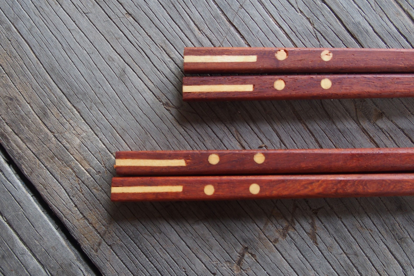 2 Pairs Wooden Chopstick Unique Design High Quality Handmade | Etsy