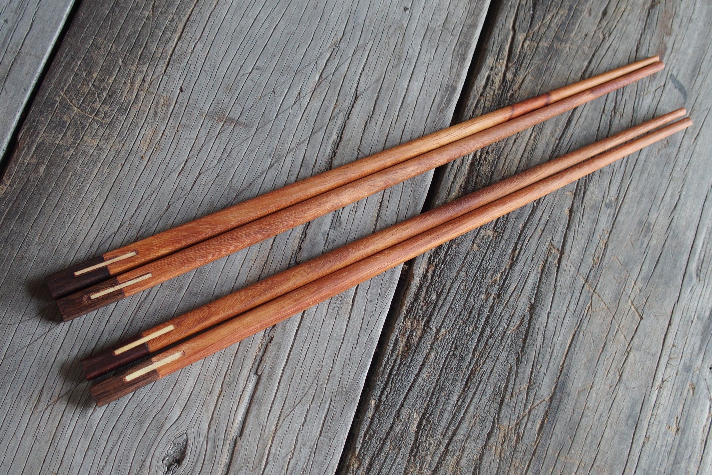 2 Pairs Wooden Chopstick Unique Design High Quality Handmade Wood ...