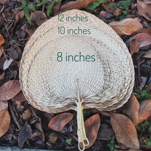 Woven Fan - Palm Leaf Hand Fan - Hand Held Fan - Wabi Sabi Decor ...