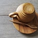 Curve Twist Designed Teak Wood Coffee Cup Tea Cup Natural Wood Grain ...