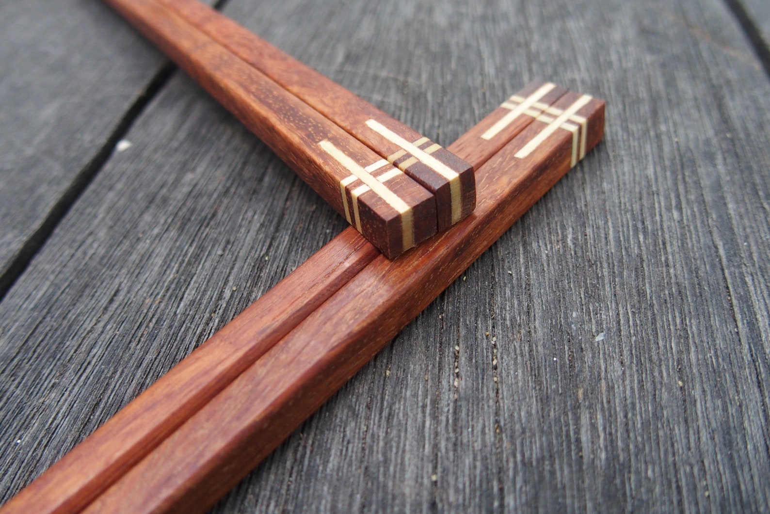 2 Pairs Wooden Chopstick Unique Design High Quality Handmade | Etsy