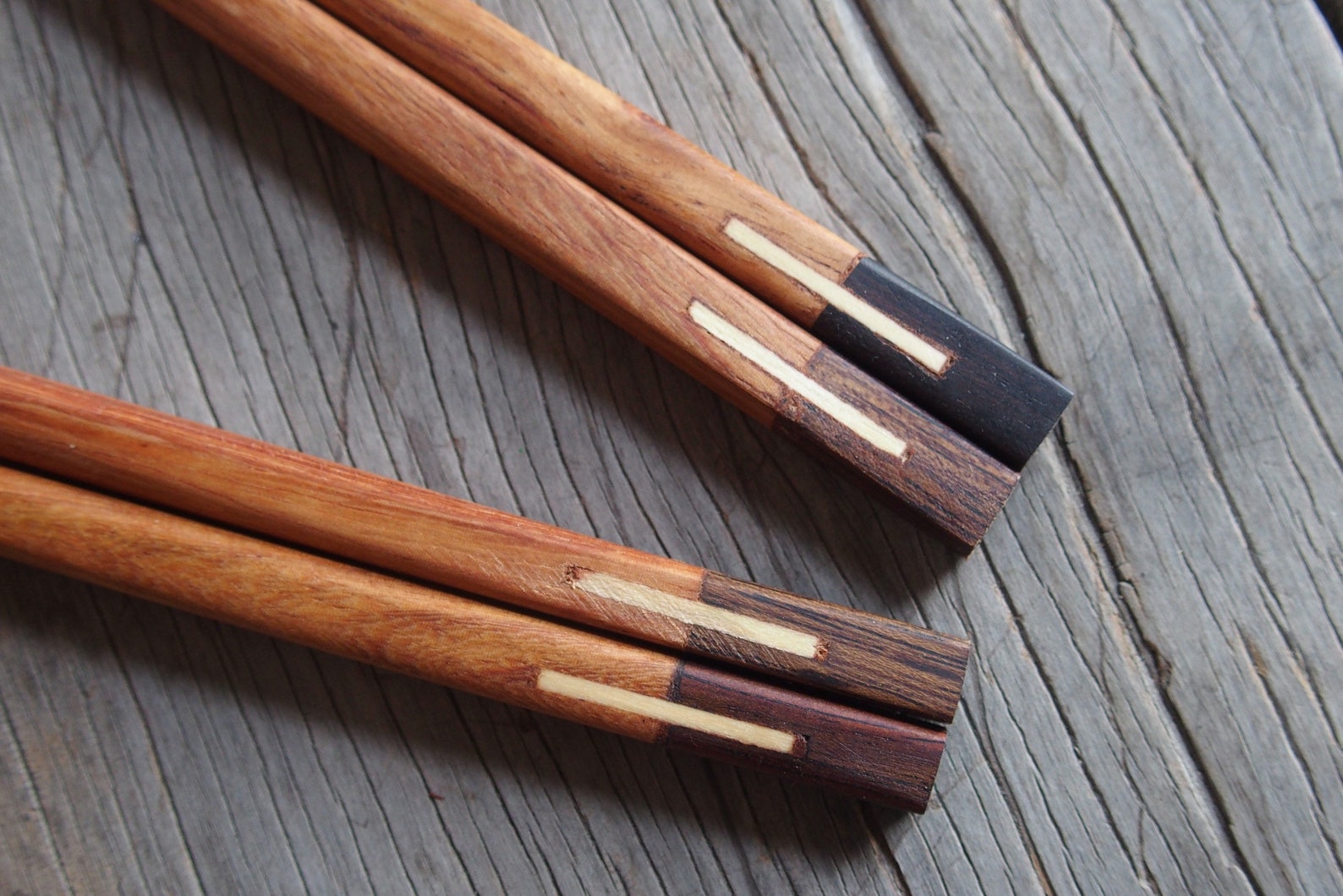 2 Pairs Wooden Chopstick Unique Design High Quality Handmade | Etsy