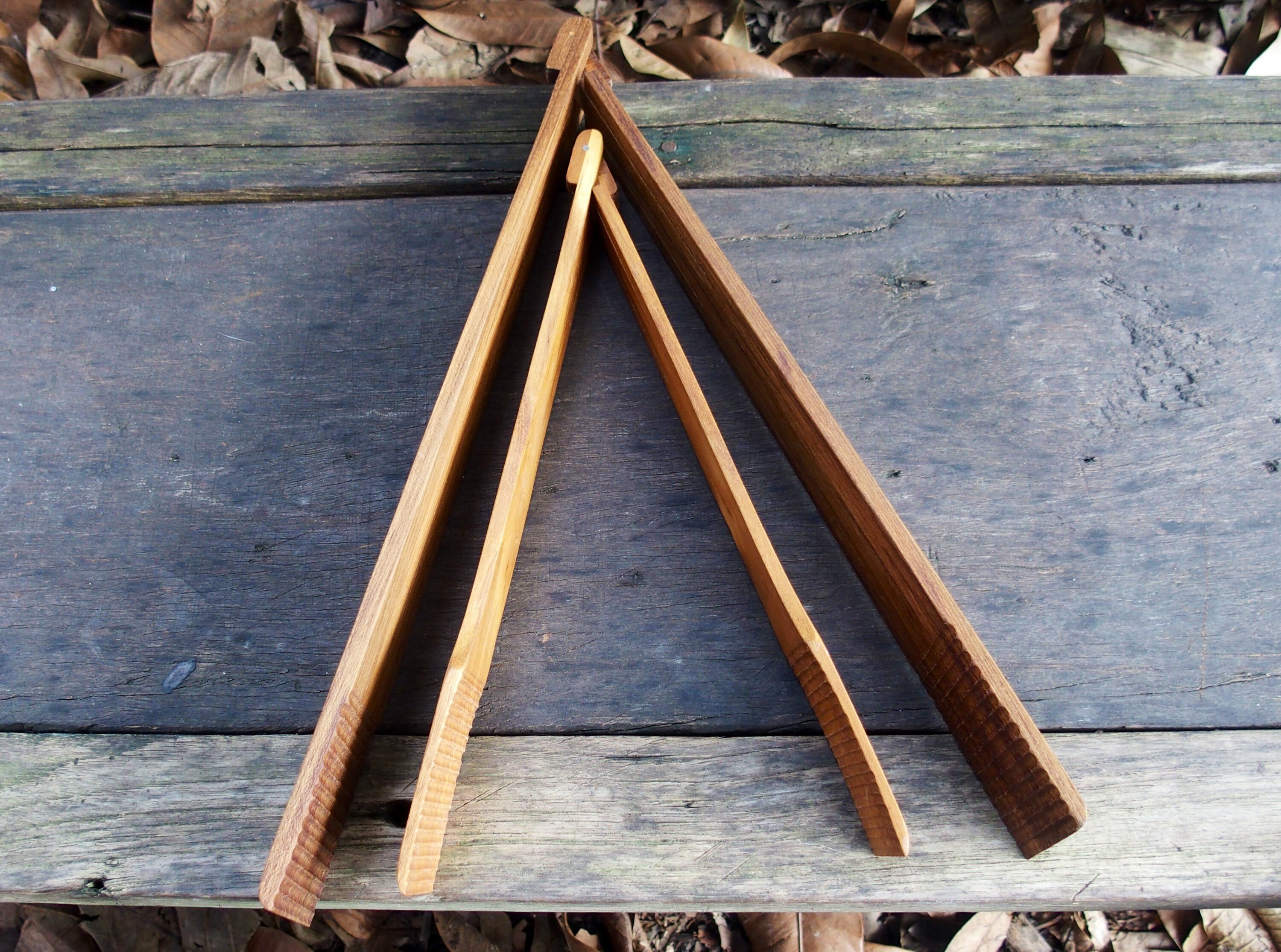 Wooden Salad Tongs, Teak Wood Kitchen Accessories, BBQ Tongs ...