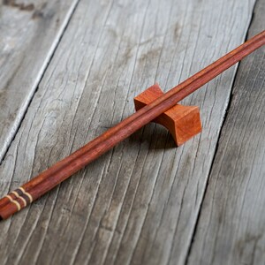 Two Pieces Chopstick Rest Natural Colour Solid Wood Chopstickrest ...