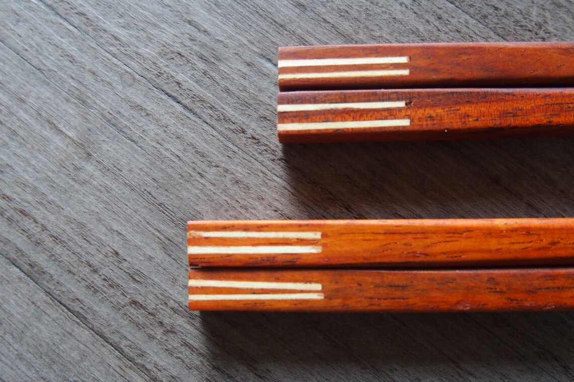 Wooden Chopstick Unique Design High Quality Handmade Eco - Etsy