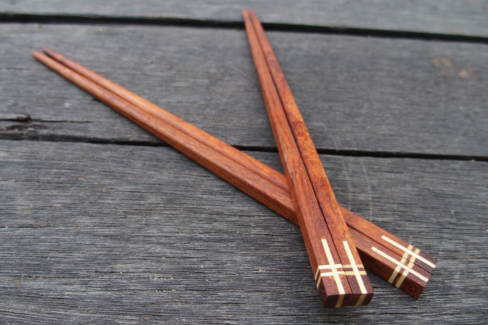 2 Pairs Wooden Chopstick Unique Design High Quality Handmade | Etsy