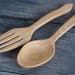 Wooden Spoon Fork Set Solid Wood Utensils Wood Kitchen - Etsy