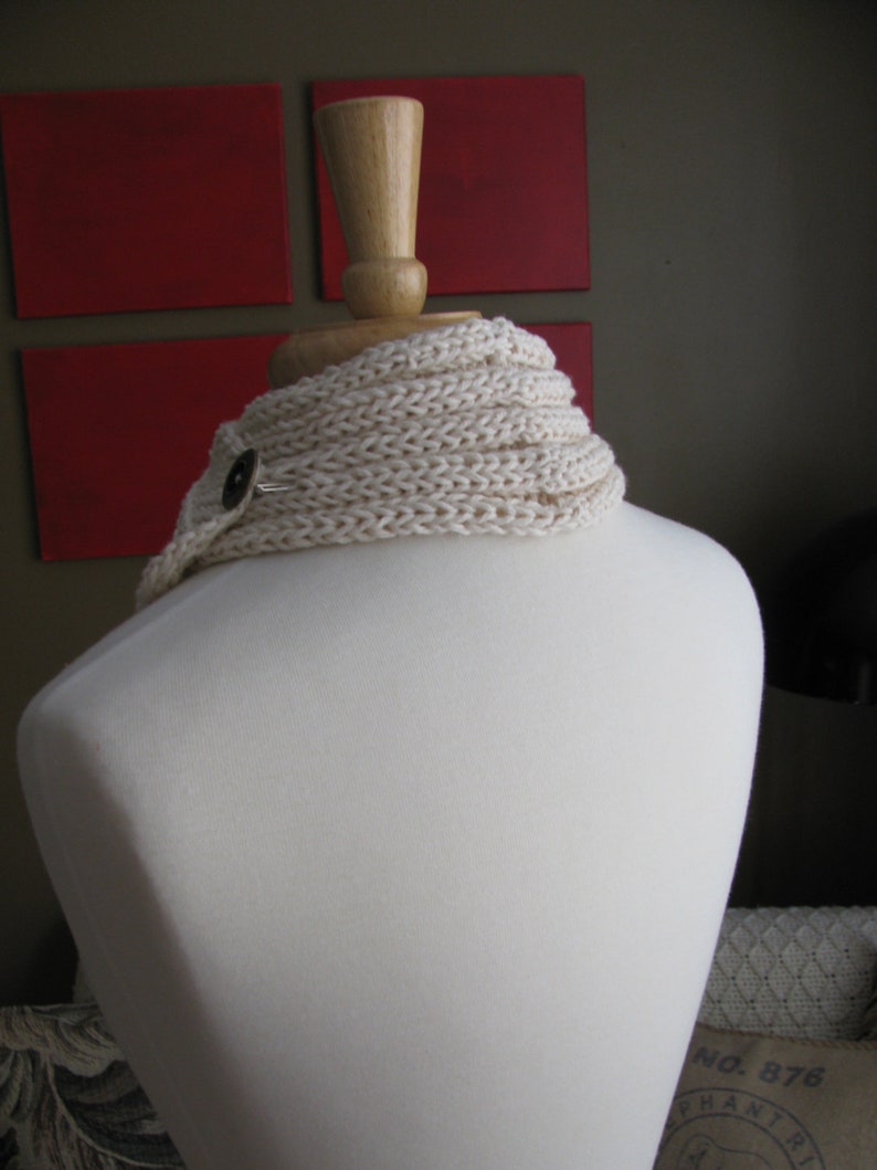 Feather Lace Buttoned Wrap Cowl Pattern--pdf - Etsy