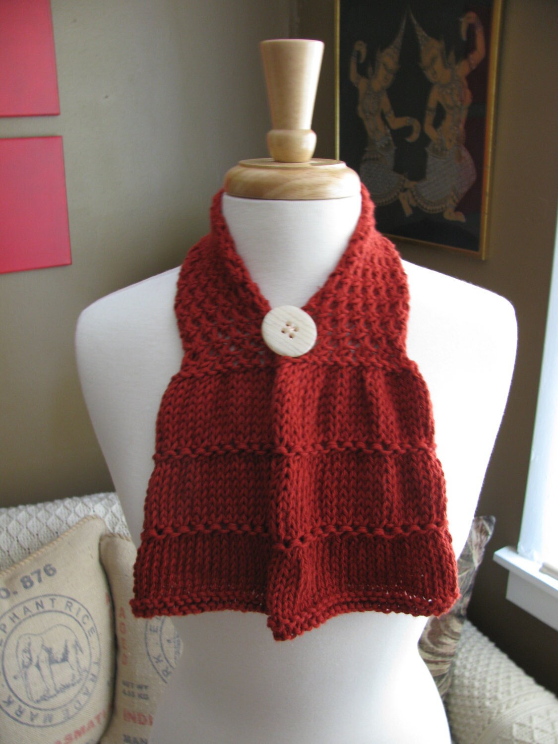 Buttoned Ruffle Ascot Pattern--pdf - Etsy