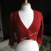 Twin Leaf Lace Cardi--with Seed Stitch Collar Pattern PDF - Etsy