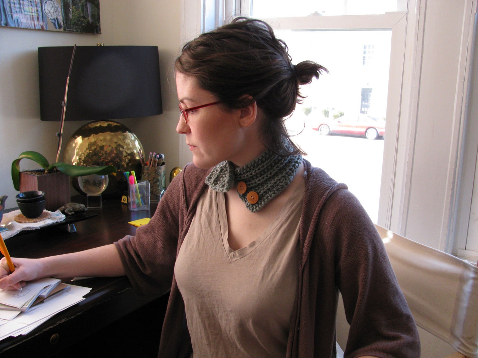 Buttoned Cowl / Collar--pdf Pattern - Etsy