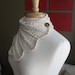 Feather Lace Buttoned Wrap Cowl Pattern--pdf - Etsy