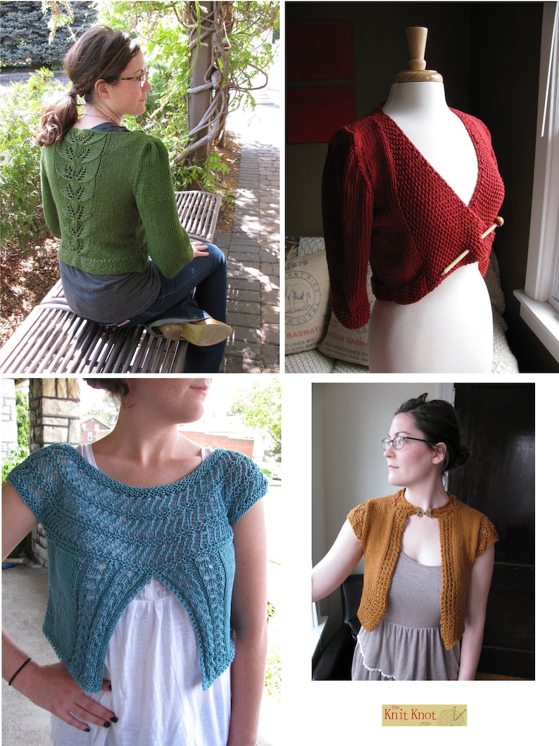 Cardi Pattern Collection From the Knit Knot - Etsy