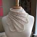 Feather Lace Buttoned Wrap Cowl Pattern--pdf - Etsy