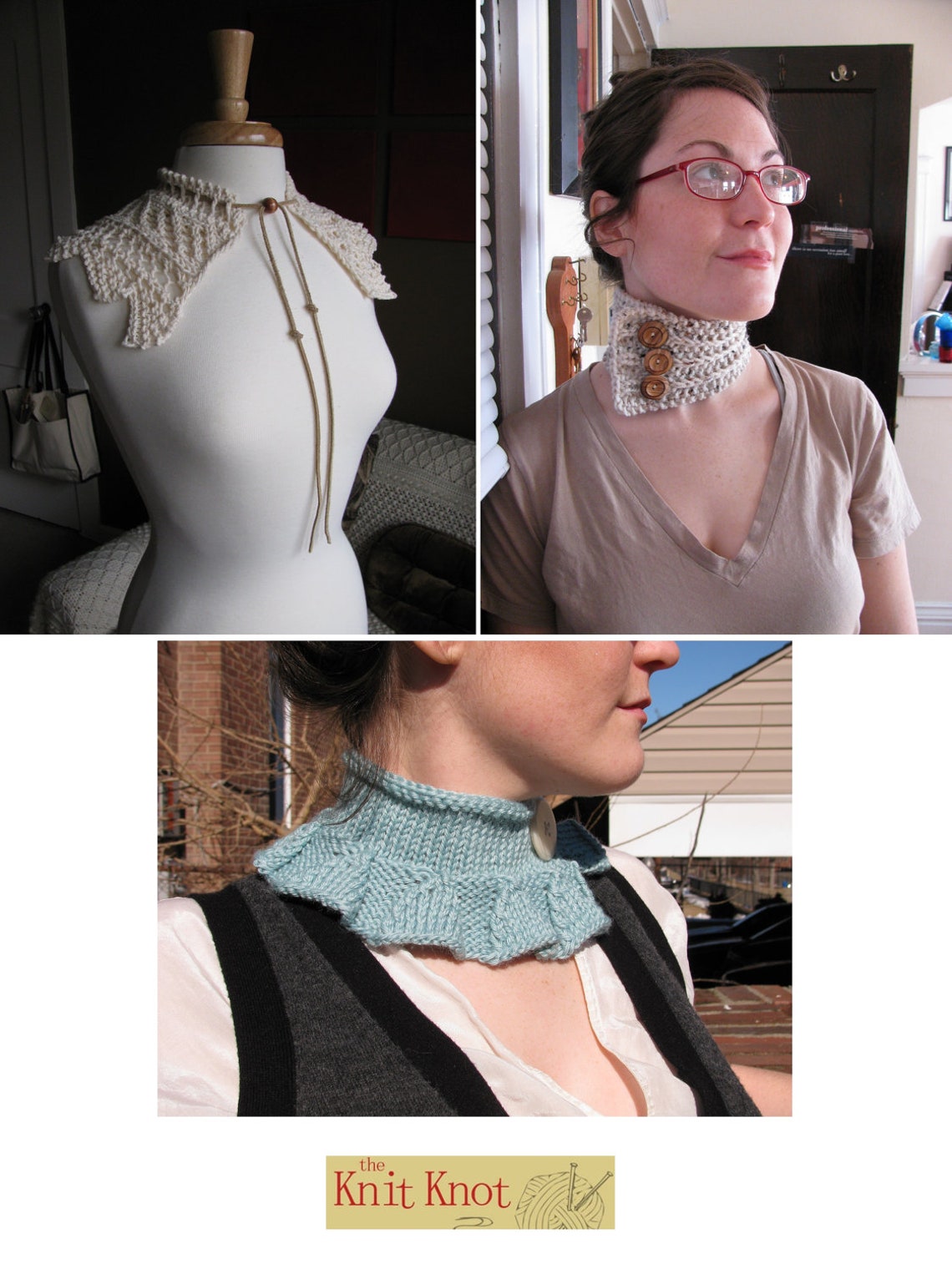 Collar Pattern Collection From the Knit Knot - Etsy