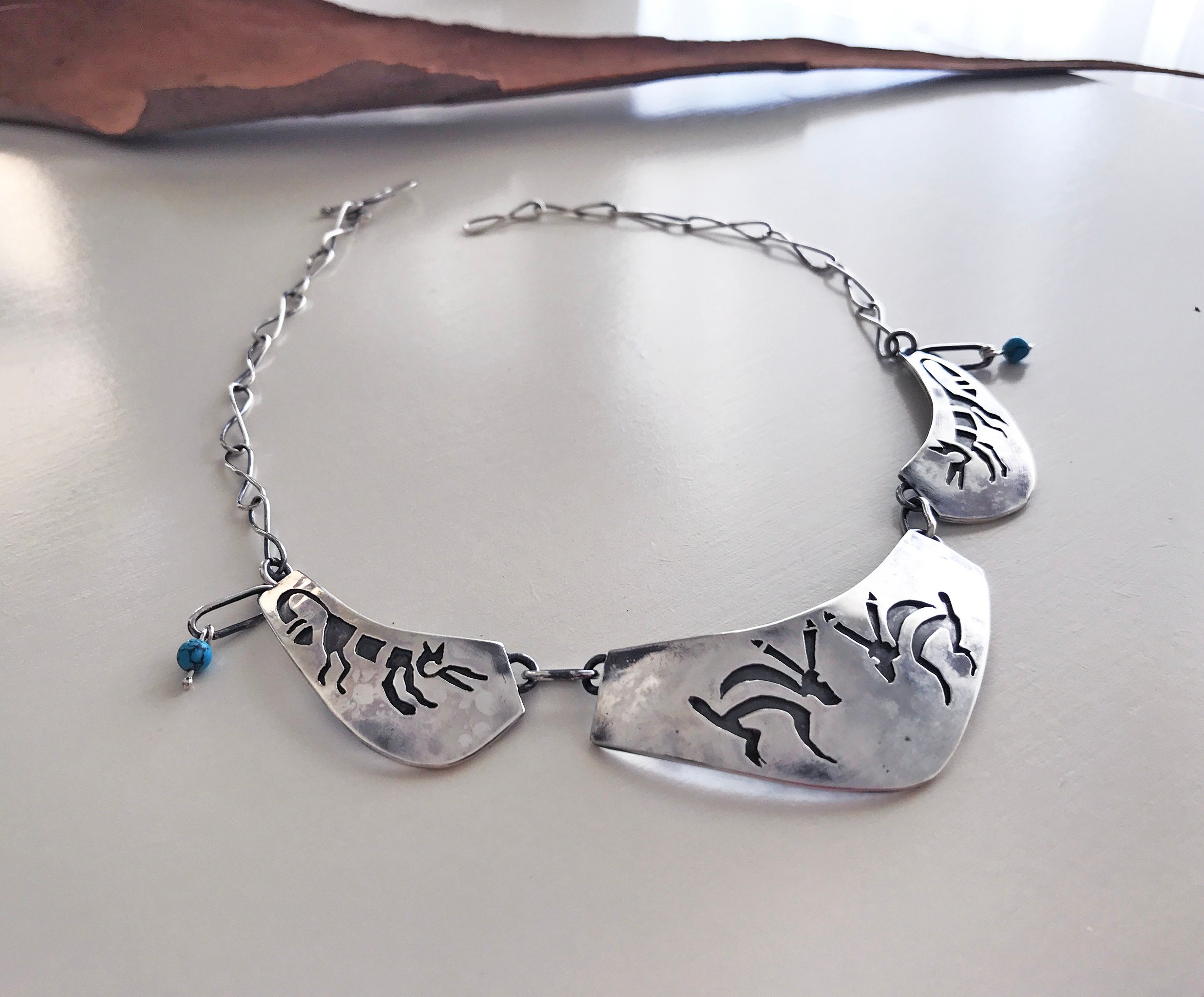 One of A Kind Native American Style Necklace. Handmade - Etsy