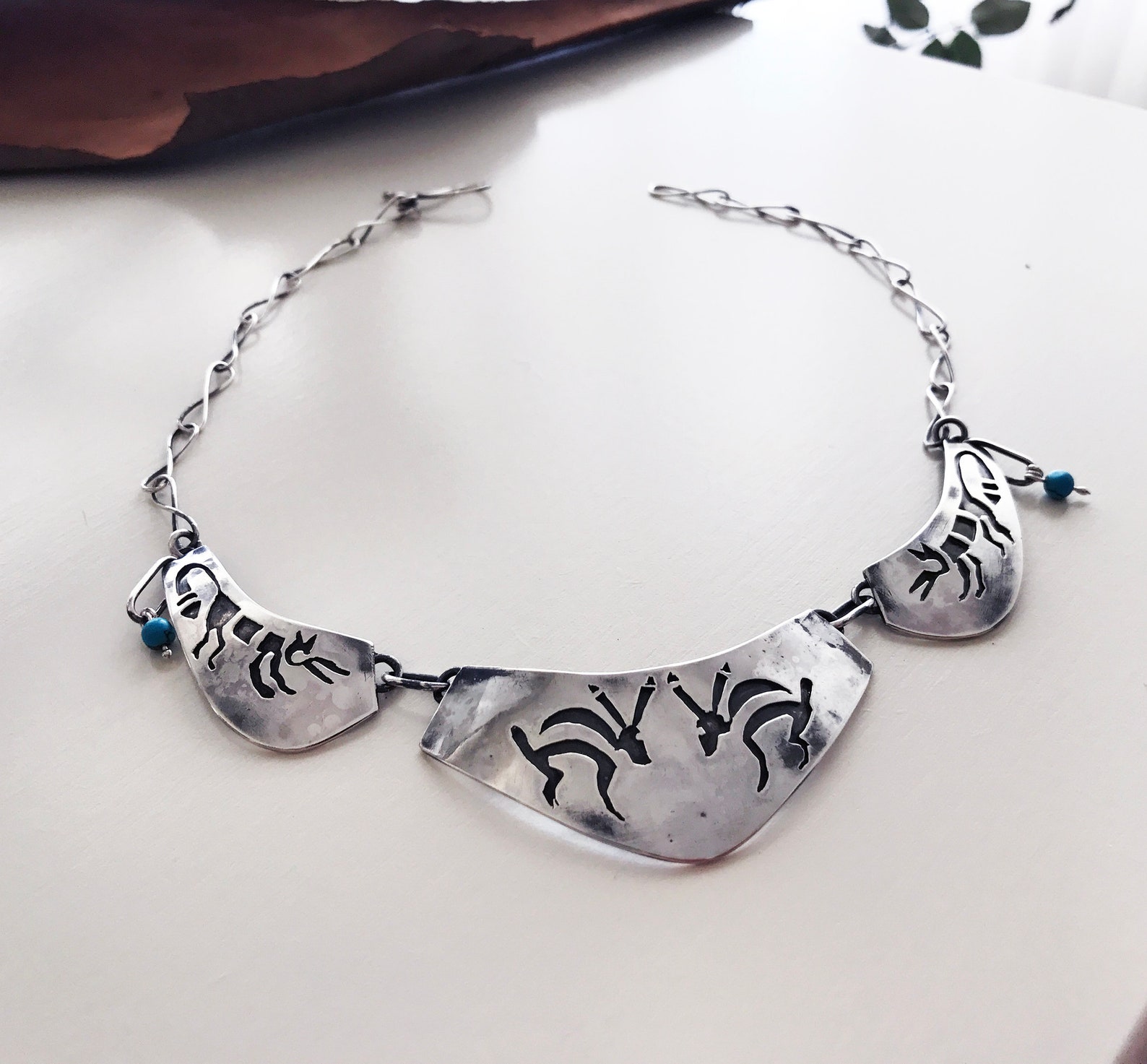 One of A Kind Native American Style Necklace. Handmade - Etsy