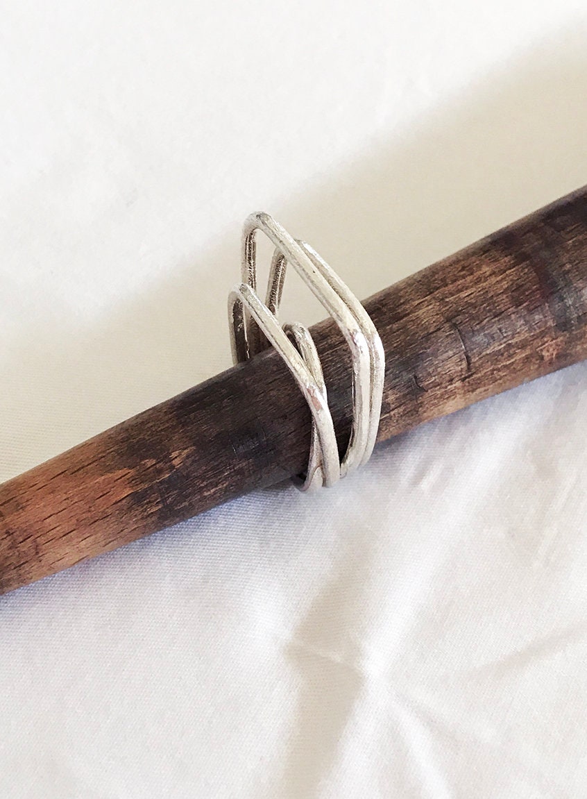 Geometric Square Shape Ring. Urban Sculptural Ring. Gift for Her - Etsy